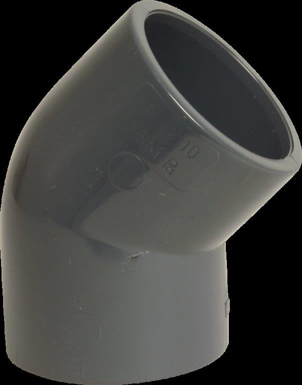 Coude pvc 45° 75 ff pn16 | ServiPools | Les vacances à la maison