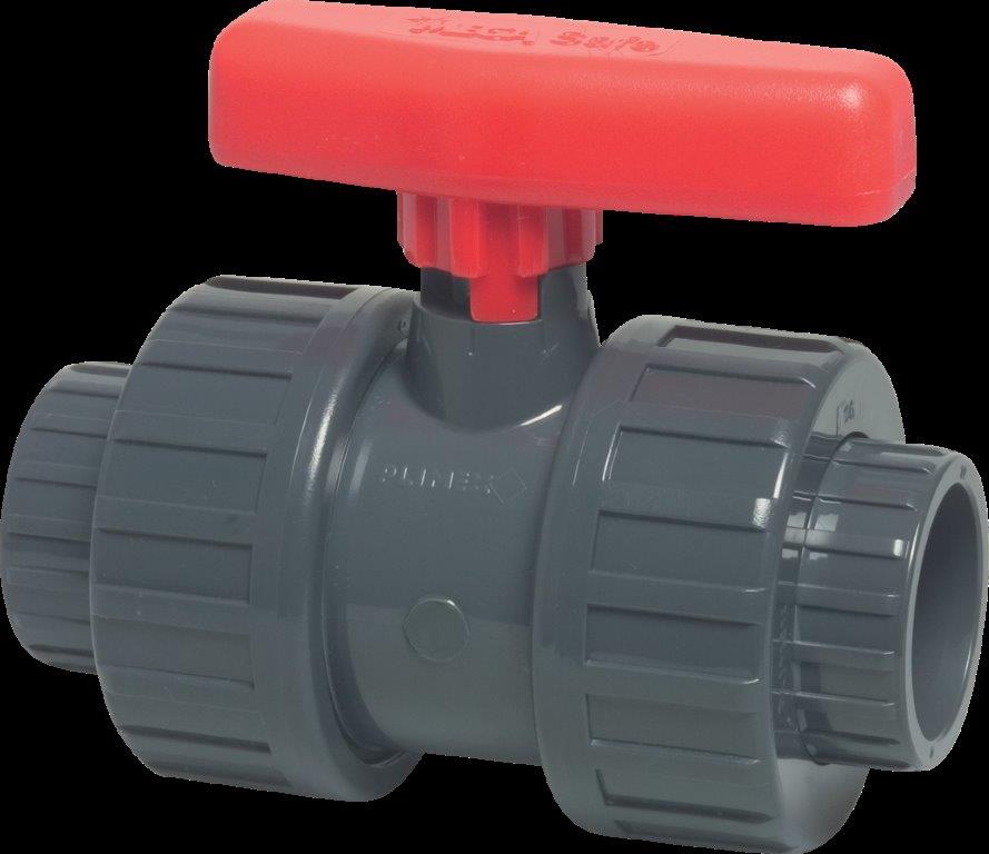 Vanne à bille pvc 32mm pn16 écrou double | ServiPools | Les vacances à la maison