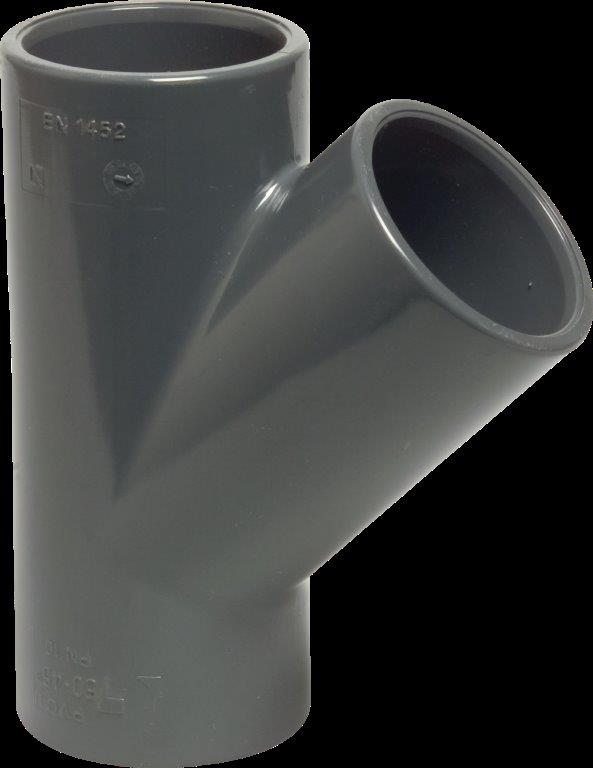 Y pvc 45° 50mm pn16 | ServiPools | Les vacances à la maison